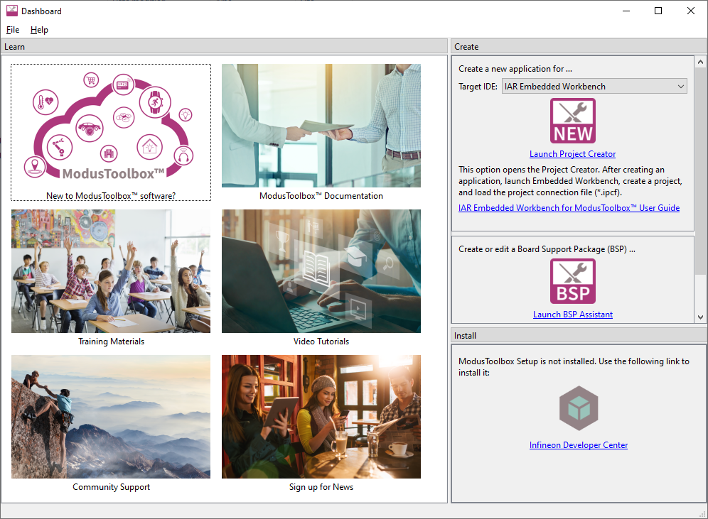 Getting started | ModusToolbox™ Documentation