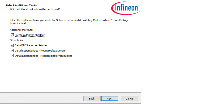 Custom tools package installation | ModusToolbox™ Documentation