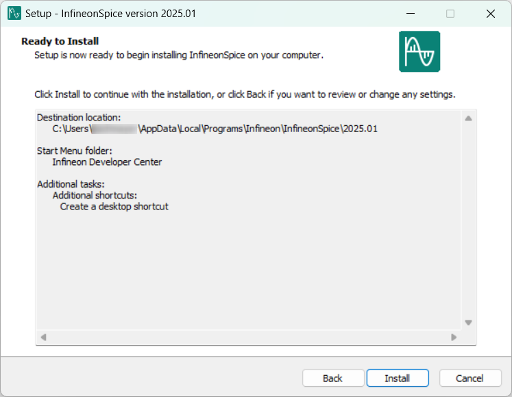 Custom Installation | InfineonSpice Documentation